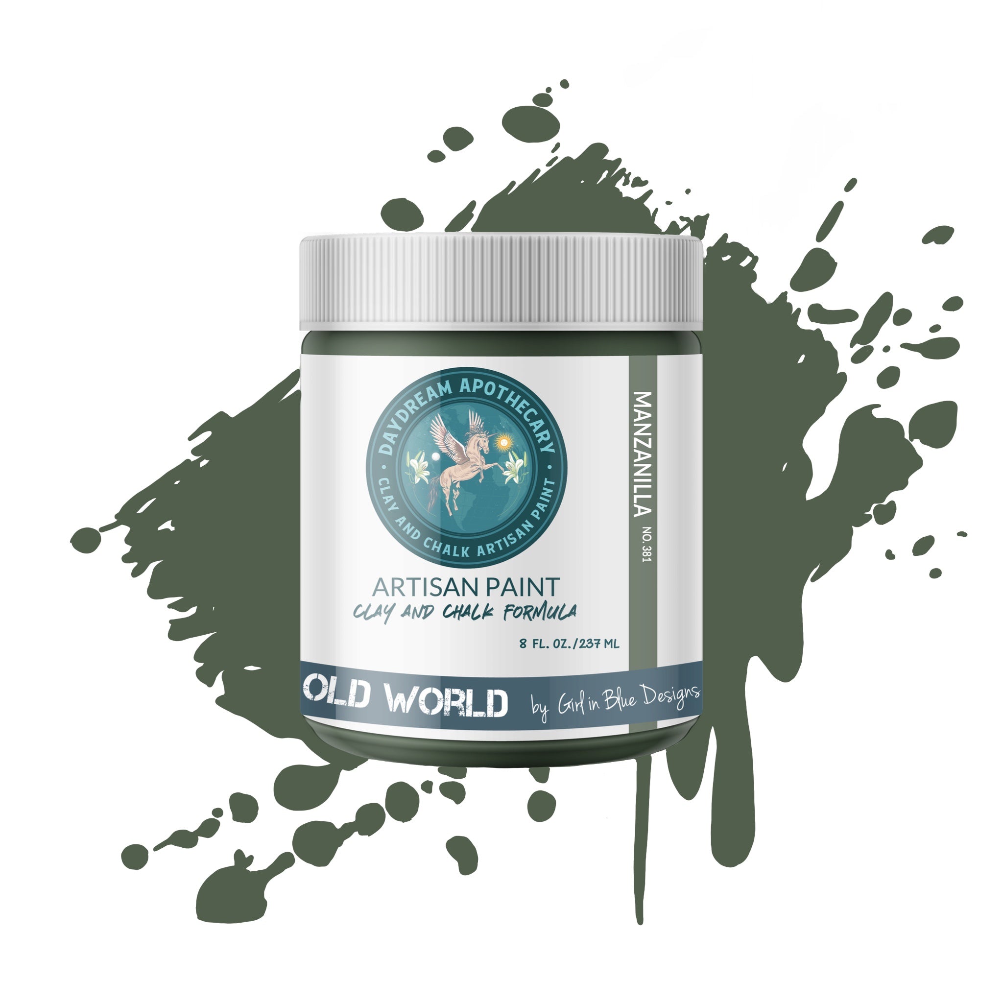 Olive Green Manzanilla Clay and Chalk Paint | Old World Furniture Paint ...