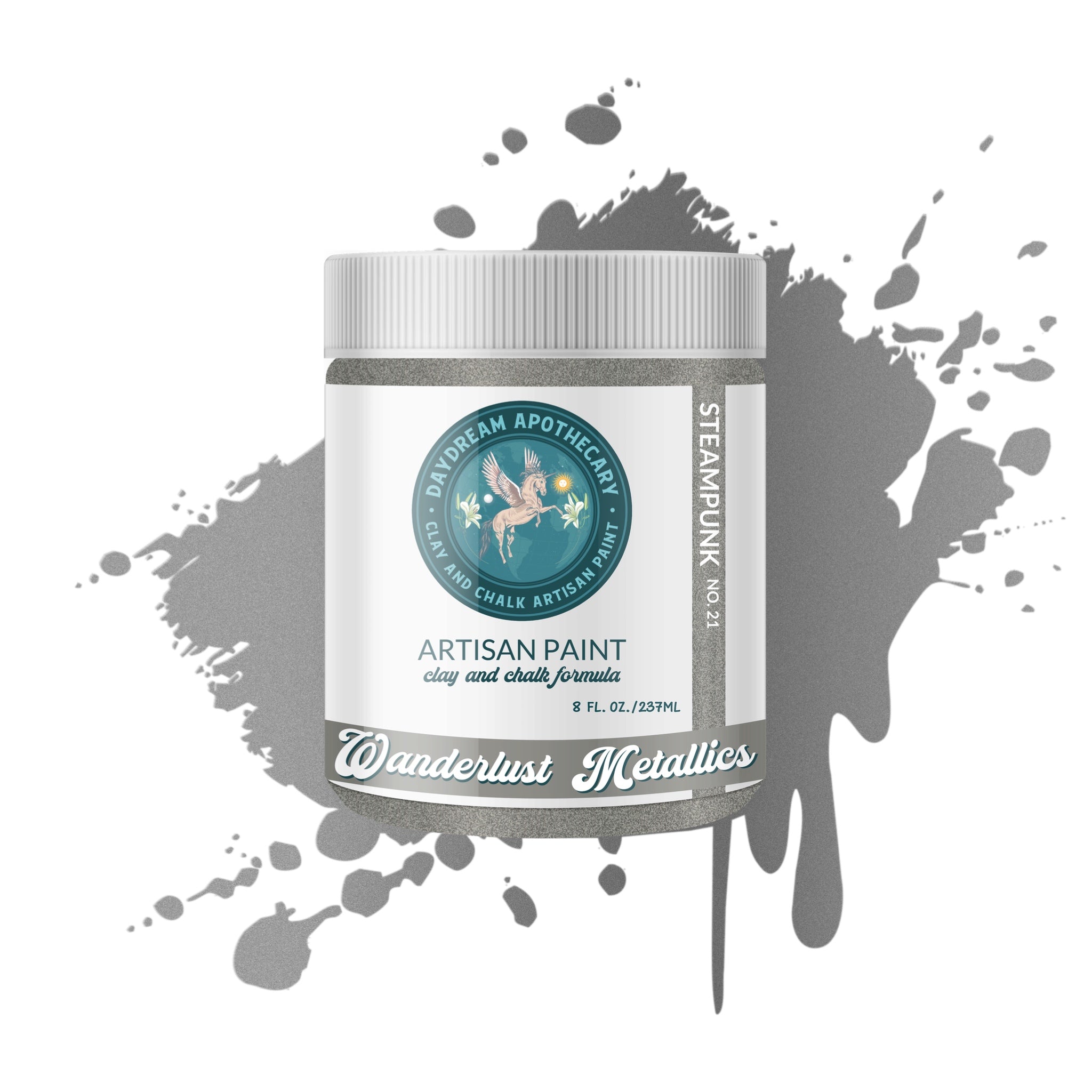 Metallic Chalk Paint - Dark Purple Gray ,Steampunk - Clay and Chalk Pa ...